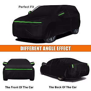 Waterproof Car Covers Replace for 2010-2023 Volvo S60, 6 Layers All Weather Custom-fit Car Cover with Zipper Door & Windproof Bands for Snow Rain Dust Hail Protection (S60)