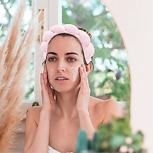 Skincare Headbands Spa Headband for Washing Face, Soft Skin Care Headband for Makeup Removal, Shower, Hair Accessories - Makeup Headband for Women (light green)