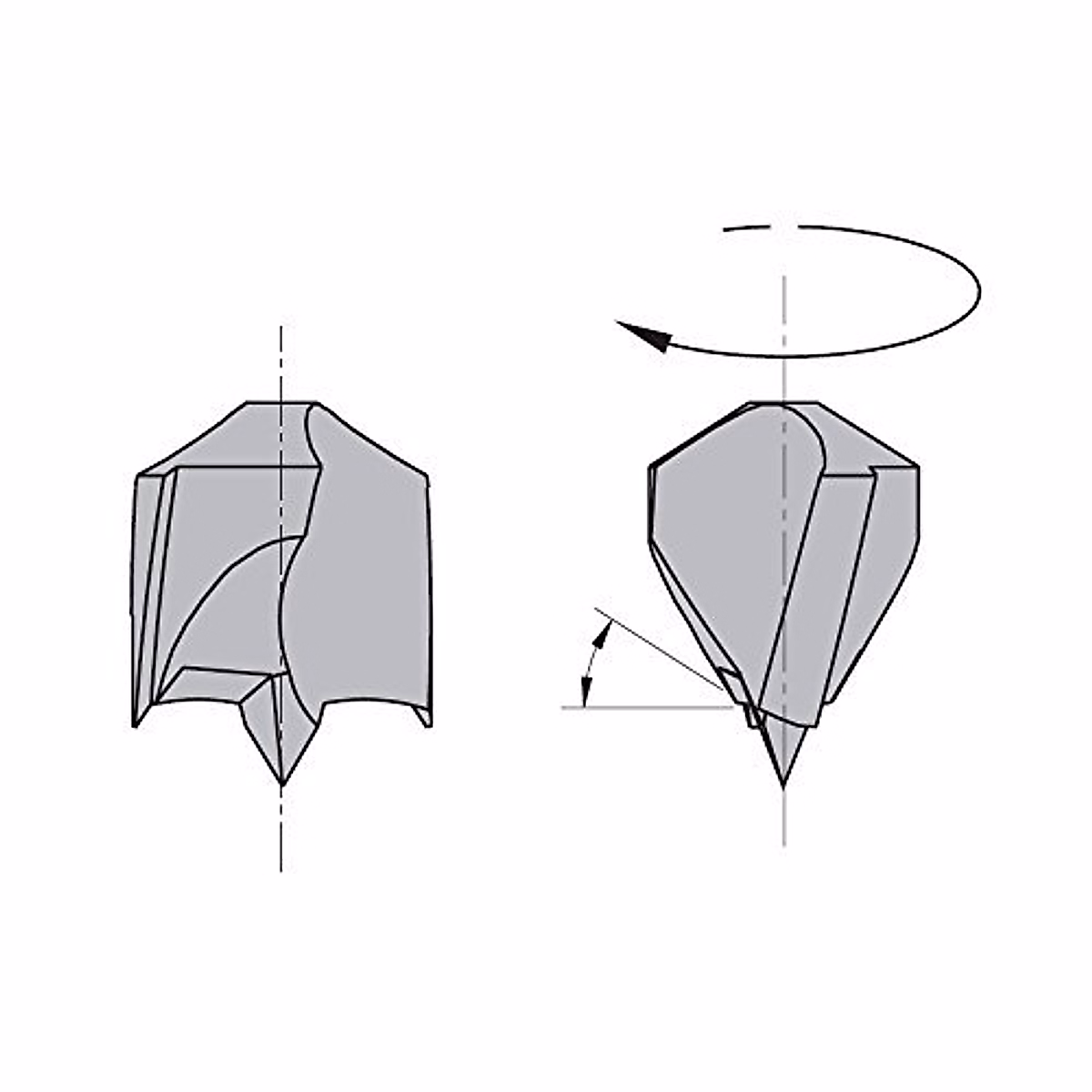 CMT 310.050.11 Dowel Drill, 5mm (13/64-Inch) Diameter, 10x27mm Shank, Right-Hand Rotation