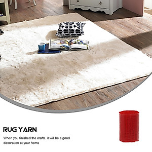 Carpet Embroidery Yarn Bulk Yarn Knitting Kits for Carpet Rug 10 Rolls Blanket Yarn for Crocheting Arts Crafts Sewing Yarn Knitting Crafts Yarns Embroidery Carpet Yarns