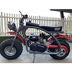 SJVLXHI Black Gas Tank Aluminum Cylinder 10" For Coleman Powersports CT200U BT200X CT200u-ex,For Predator 212cc 196cc/6.5HP Go Kart and Gas Mini Bike