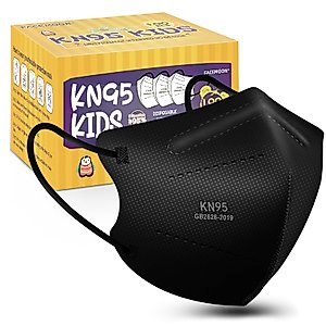 KN95 Masks Disposable for Kids, 100 Pack Individually Wrapped KN95 Masks Children 5 Layer Protection Small Size Breathable Adjustable Mask for Girl and Boy, Mascarillas para Niños