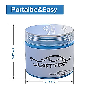 JUSTTOP Universal Cleaning Gel for Car, Detailing Putty Gel Detail Tools Car Interior Cleaner Laptop Cleaner(Blue)