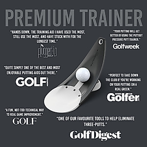 PuttOUT Premium Pressure Putt Trainer - Perfect Your Golf Putting (Stone)