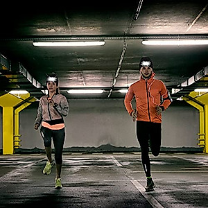 Beanie Hat with Light Unisex LED Beanie Hat with Light USB Rechargeable Running Hat Alpine Cap Gift for Men and Women Teens (Grey)