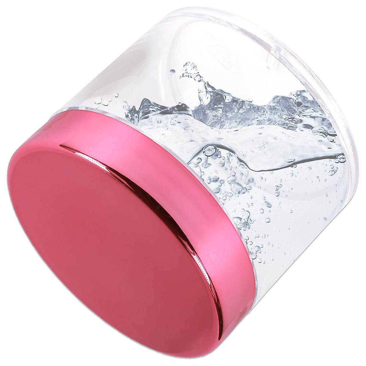 Beauticom 2 oz./ 60 Grams/ 60 ML Thick Wall Round Clear Plastic LEAK-PROOF Jars Container with ROSE GOLD Lids for Cosmetic, Lip Balm, Creams, Lotions, Liquids (12 Jars, Rose Gold)