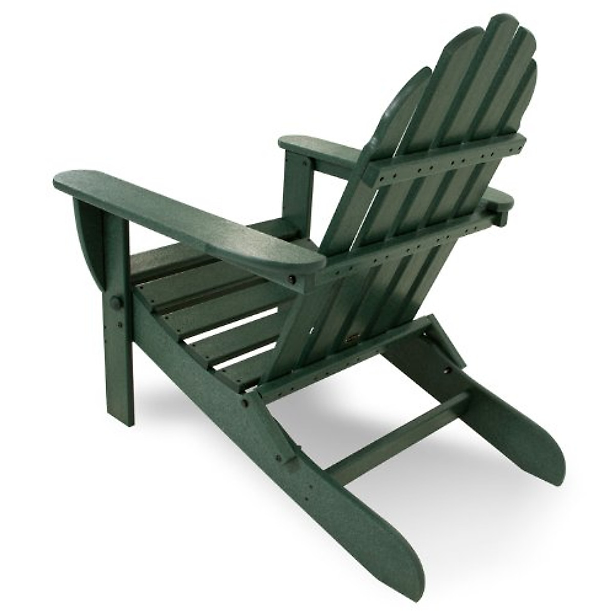 POLYWOOD AD5030GR Classic Folding Adirondack Chair, 38.5" x 31.25" x 33.5", Green