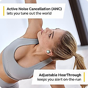 Jabra Elite 4 Active in-Ear Bluetooth Earbuds – True Wireless Earbuds with Secure Active Fit, 4 Built-in Microphones, Active Noise Cancellation and Adjustable HearThrough Technology – Mint