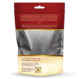 Spicy World Kalaunji (Onion Seeds/Nigella Sativa/Black Seeds) 7-Ounce Bag