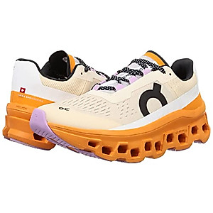 ON Women's Cloudmonster Sneakers, Fawn/Turmeric, 7 Medium US