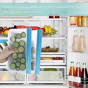 Silicone Reusable Food Bag,10 pcs (5 Leak Proof Reusable Sandwich Bags BPA FREE + 5 Crack-Proof Reusable Ziplock Snack Bag) for Sandwich, Snack, Fruit, Travel Camping Hiking items