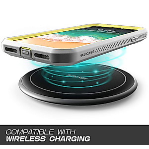 SUPCASE iPhone XR Case, Full-Body Rugged Holster Kickstand Case with Built-in Screen Protector for Apple iPhone XR 6.1 Inch (2018 Release), Unicorn Beetle Pro Series -Retail Package (Yellow)