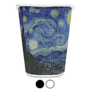 RNK Shops The Starry Night (Van Gogh 1889) Waste Basket - Single Sided (Black)