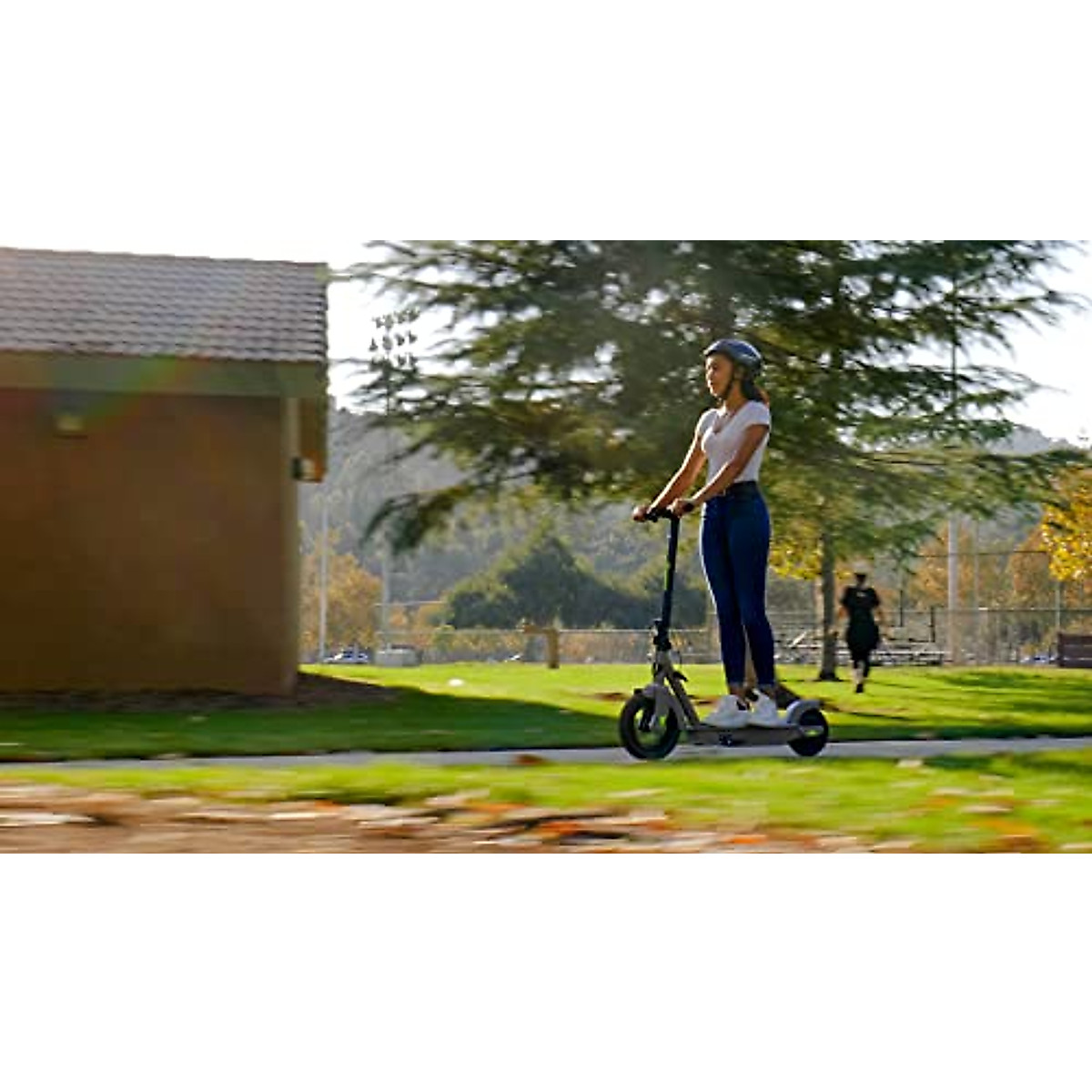 Razor C25 SLA Electric Scooter – Large Air-Filled Tires, Up to 15 MPH, Durable, Foldable, Up to 10 Miles Range, Adult Electric Scooter for Commute & Recreation