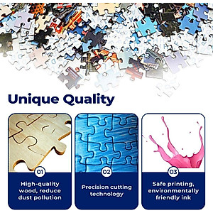 Puzzles Adults Puzzles Children Puzzles Colored Wooden Puzzle landscape-6000piece Jigsaw Puzzle for Families and Teens Color Challenge Jigsaw Puzzles for Adults and Kids