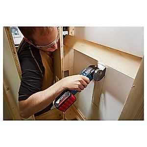 Bosch Professional Gop 18 V-28 Cordless Multi-Cutter + Paiz 32 Apb Starlockplus Bim Plunge Cut Saw Blade (Without Battery And Charger) - L-Boxx