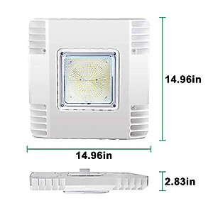 OSTEK LED Canopy Light 150W Gas Station Carport Ceiling Light 5700K, Outdoor Rated (600W HID/HPS Equivalent), 90-277V IP65 DLC & UL Listed