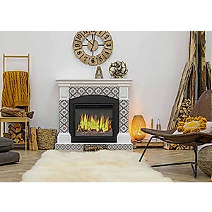 Black & White Collection Peel and Stick Tile Stickers 24 PC Set backsplash Tile Decals Bathroom & Kitchen Vinyl Wall Decals Easy to Apply Just Peel & Stick Home Decor (Black & White B5, 4x4 Inch)