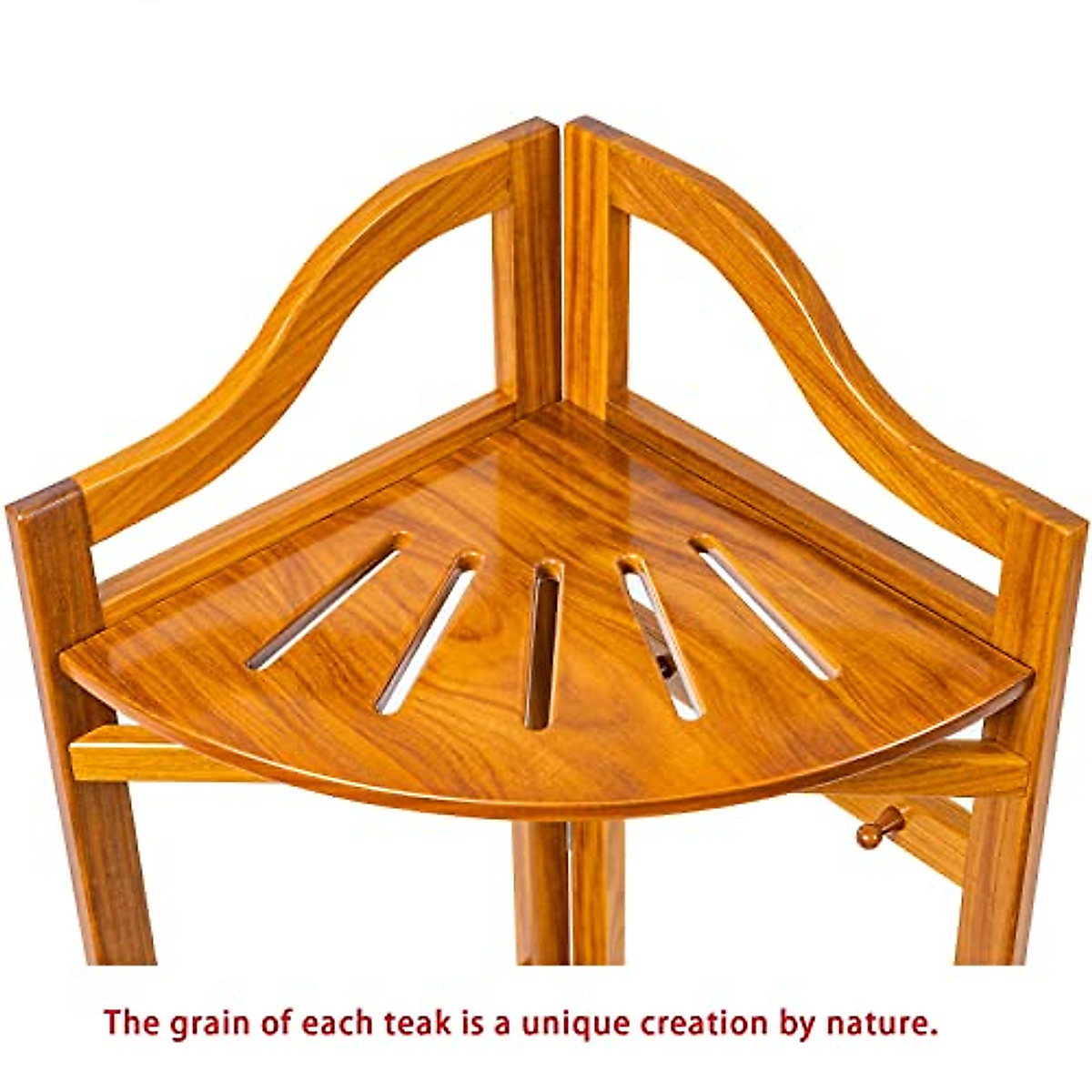 70“ Teak Corner Hall Tree with Shoe Bench,Corner Coat Rack with Bench,Corner Hall Tree,Entryway Coat Rack,Built of Solid Teak.