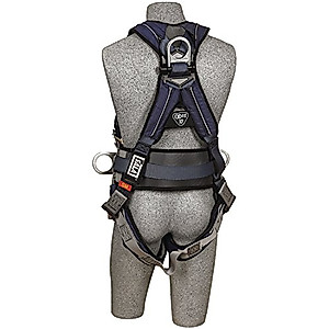 3M DBI-SALA ExoFit XP 1110176,Back D-Ring, Belt With Pad And Side D-Rings, Tongue Buckle Leg Straps, Removable Comfort Padding,Blue, Medium