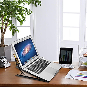 IMAGE Large Version Stand Ventilated Adjustable Light Box Laptop Pad Stand, Multifunction(12 Angles) Skidding Prevented Tracing Holder for AGPtek/Huion A3 A4 LED Tracing Light Pad & Diamond Painting