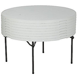 60" Round Folding Table (Set of 15) Finish: Almond/Bronze