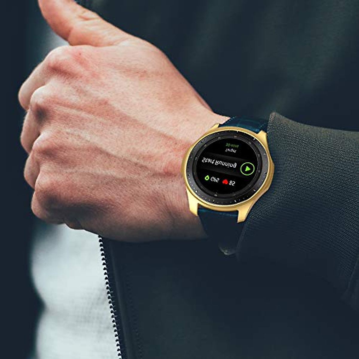 Case Compatible Samsung Galaxy Watch 46mm, NaHai TPU Slim Plated Case Shock-Proof Cover All-Around Protective Bumper Shell for Galaxy Watch 46mm SM-R800 Smartwatch, (Not Galaxy Watch 4 Classic 46mm)