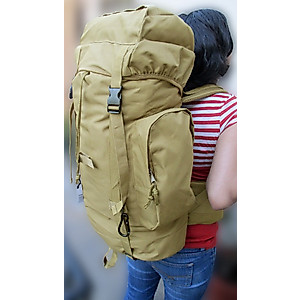 Explorer Tactical 24" Giant Hiking Camping Backpack Tan