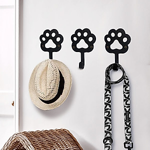 10 o'clock Key Holder & Dog Leash Holder, Metal Wall Hook for Hanging ，4×6 inch(Set of 3),Dog/Cat Mom Gifts Leash Holder for Entryway, Hallway, Kitchen, Office Decoration