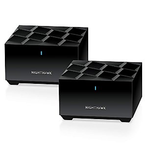 NETGEAR Nighthawk Advanced Whole Home Mesh WiFi 6 System (MK72)– AX3000 Router with 1 Satellite Extender, Coverage up to 3,000 sq. ft. and 35+ Devices
