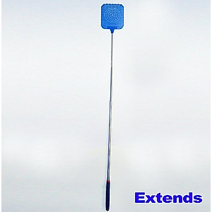 Fly Swatter Telescopic Mosquito Killer Bug Insect Reach Plastic Extends 24" New
