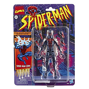 Spider-Man Hasbro Marvel Legends Series 6-inch Scale Action Figure Toy Spider-Man 2099, Premium Design, 1 Figure, and 2 Accessories