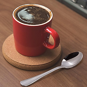 homEdge Stainless Steel Espresso Spoon, 5 Inches Mini Coffee Spoon for Demitasse Dessert Tea, Set of 12