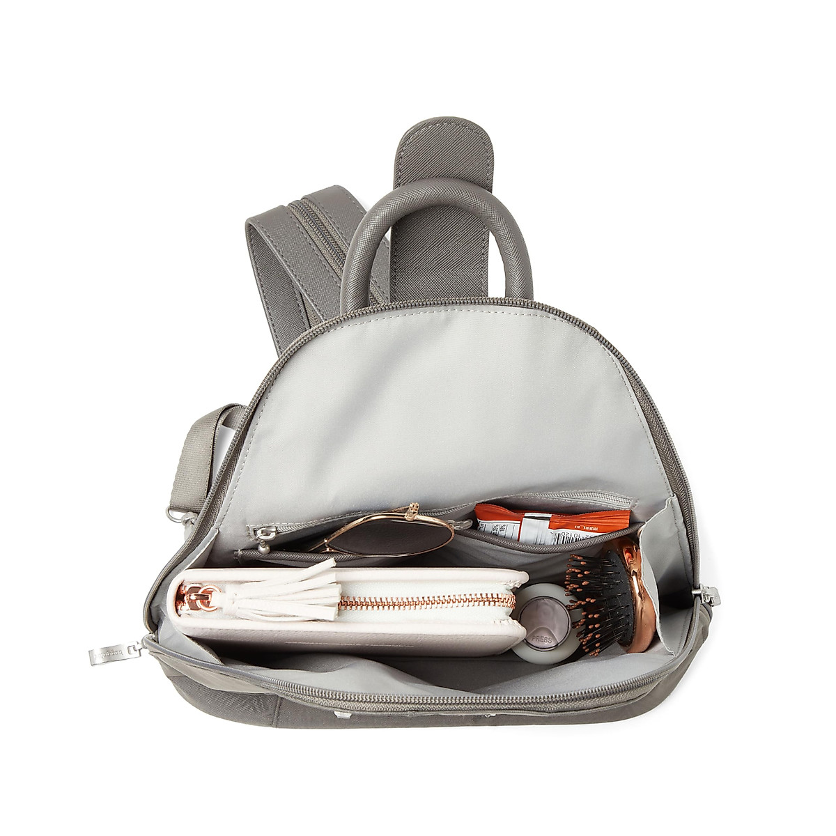 Baggallini Women's Metro Backpack, Pewter Zebra, One Size