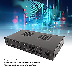 628BT Surround Sound Home Theater AV Receiver, 5.0 Channel Bluetooth Home Theater Receiver, Car Sound Stereo Amplifier for Home Theater Karaoke Party