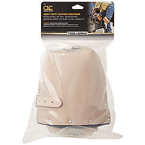 CLC Custom Leathercraft 313 Heavy Duty Leather Kneepads, Double Thick Lining, Tan
