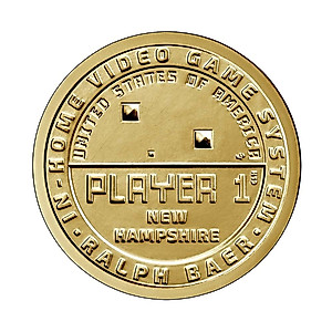 2021 P American Innovation New Hampshire - Ralph Baer In-Home Video Game System $1 Coin - Roll of 25 Dollar Coins Dollar US Mint Uncirculated