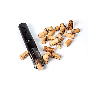 Meridia Electric Wine Opener Set with Charger - Automatic Rechargeable Bottle Corkscrew - Foil Cutter, Aerator Pourer, Vacuum Wine Stopper - Housewarming, Father’s Day & Birthday Gift