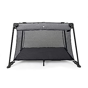 Child Craft Metro Playard, Lightweight Portable Crib with Removeable Baby Bassinet, Travel Crib Includes Convenient Carry Bag and Backpack Style Straps, Black