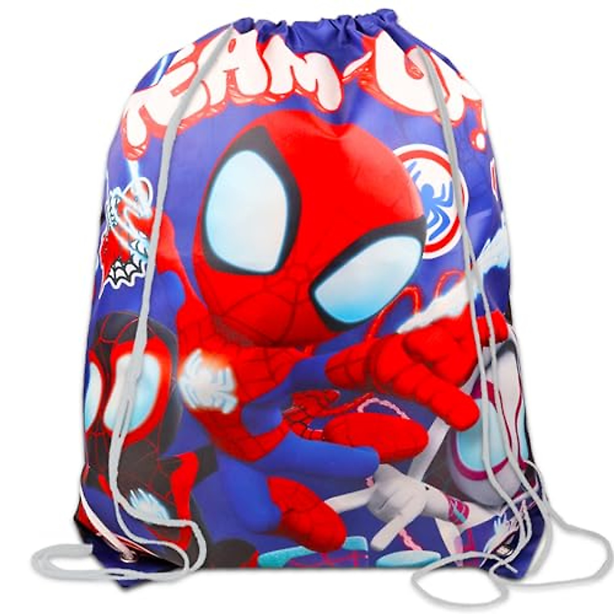 Marvel Spiderman Fleece Throw Blanket and Tote Bundle - Spiderman Kids and Teens Blanket, Tote, Stickers, and More for Boys & Girls (Size 40" x 50")