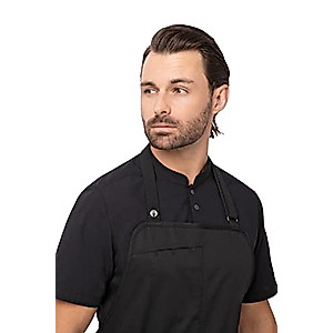 Chef Works Unisex Brio Chef Apron, Black, One Size