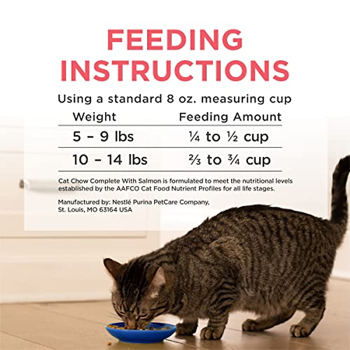 Cat Chow Complete High Protein with Salmon Cat Food Dry Formula - (4 Packs of 4) 3.15 lb. Bags