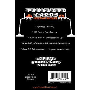 ProGuard Cards BGS Graded Card Sleeves for BGS & SGC Slabs & More