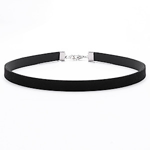JAKAWIN Choker Necklace Adjustable Black Collar Necklaces for Women NK129