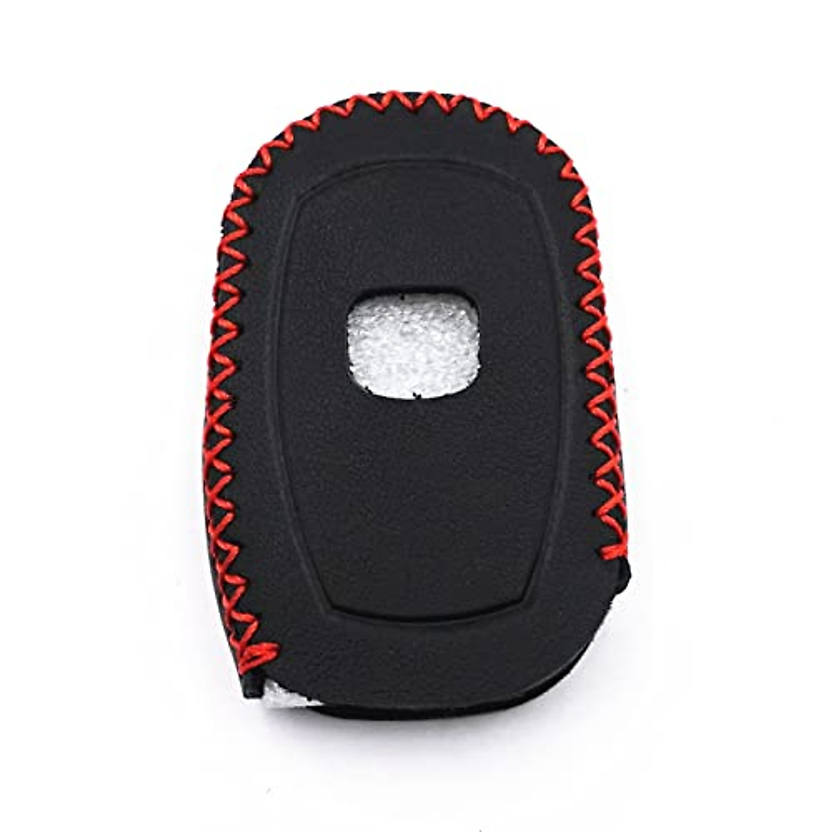 MJKEYAuto Black Leather 4 5 Buttons Remote Smart Key Fob Cover Case Chain for Honda Civic Hatchback Accord HR-V 2022 2023 (4 Buttons)