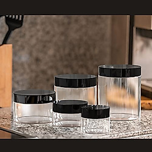 MABUA 6 oz Plastic Containers with Lids 30 Pack BPA Free, Clear Empty Refillable Round Sugar Scrub small Plastic Jars with Lids for Cosmetics, Lotions, Body Butters, Liquid Slime & Beauty Product