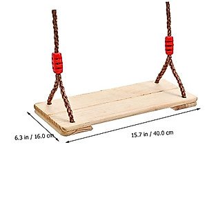 TOYANDONA Wood Swing 1pc The Swing Indoor Swing for Outdoor Baby Swings for Infants Outside for Kids Babys Outdoor Rope Wooden Swing Hanging Swing Seats Playgroud