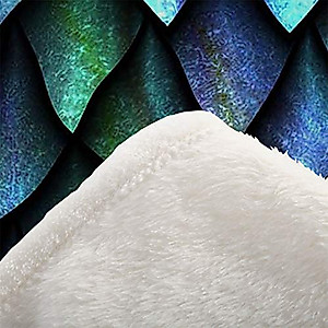 Mugod Reptile Skin Throw Blanket 3D Seamless Texture of Dragon Scales Decorative Soft Warm Cozy Flannel Plush Throws Blankets for Baby Toddler Dog Cat 30 X 40 Inch
