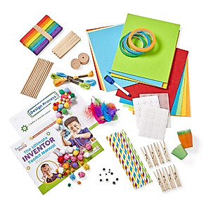 hand2mind Ultimate Inventor Toolkit, Ages 5+, Kids Inventing Kit, Ultimate Craft Kit, Science Projects for Kids, Engineering Toys for Kids, STEM Building Toys, Kids First Science Kit, STEM Activities