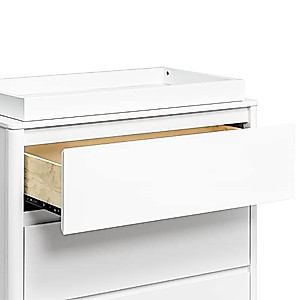 babyletto Bento 3-Drawer Changer Dresser with Removable Changing Tray in White, Greenguard Gold Certified